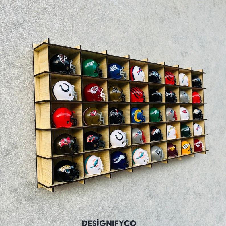 Football Helmets Display,hockey Memorabilia Organizer Rack,collectibles ...