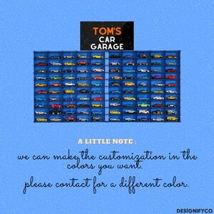 Blue Toy Car Display Shelves for 100 & More Cars,11 Color Option,toy ...