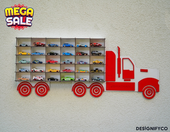 Red Toy Car Display Case Truck Car Display Case Truck - Etsy