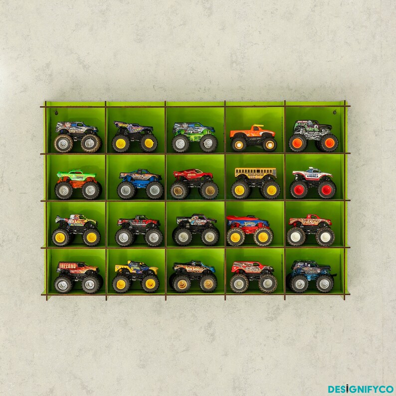 Green Monster Car Display Casemonster Truck Cabinetmonster - Etsy