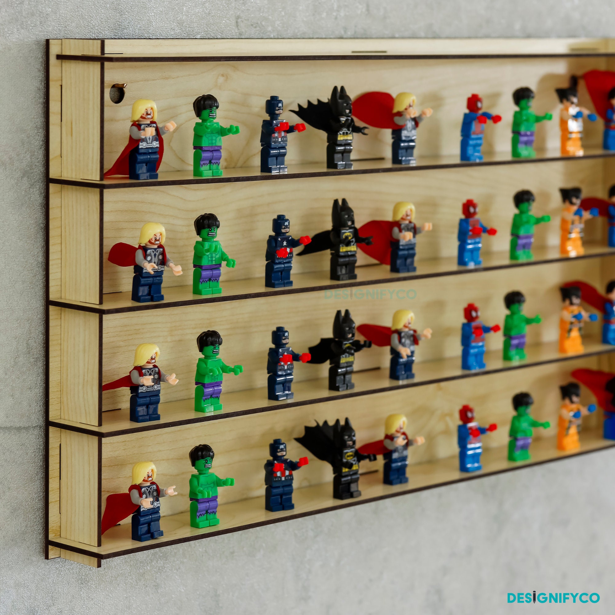 Maple 50 Minifigure Display Case,minifigure Display Case Cabinet ...