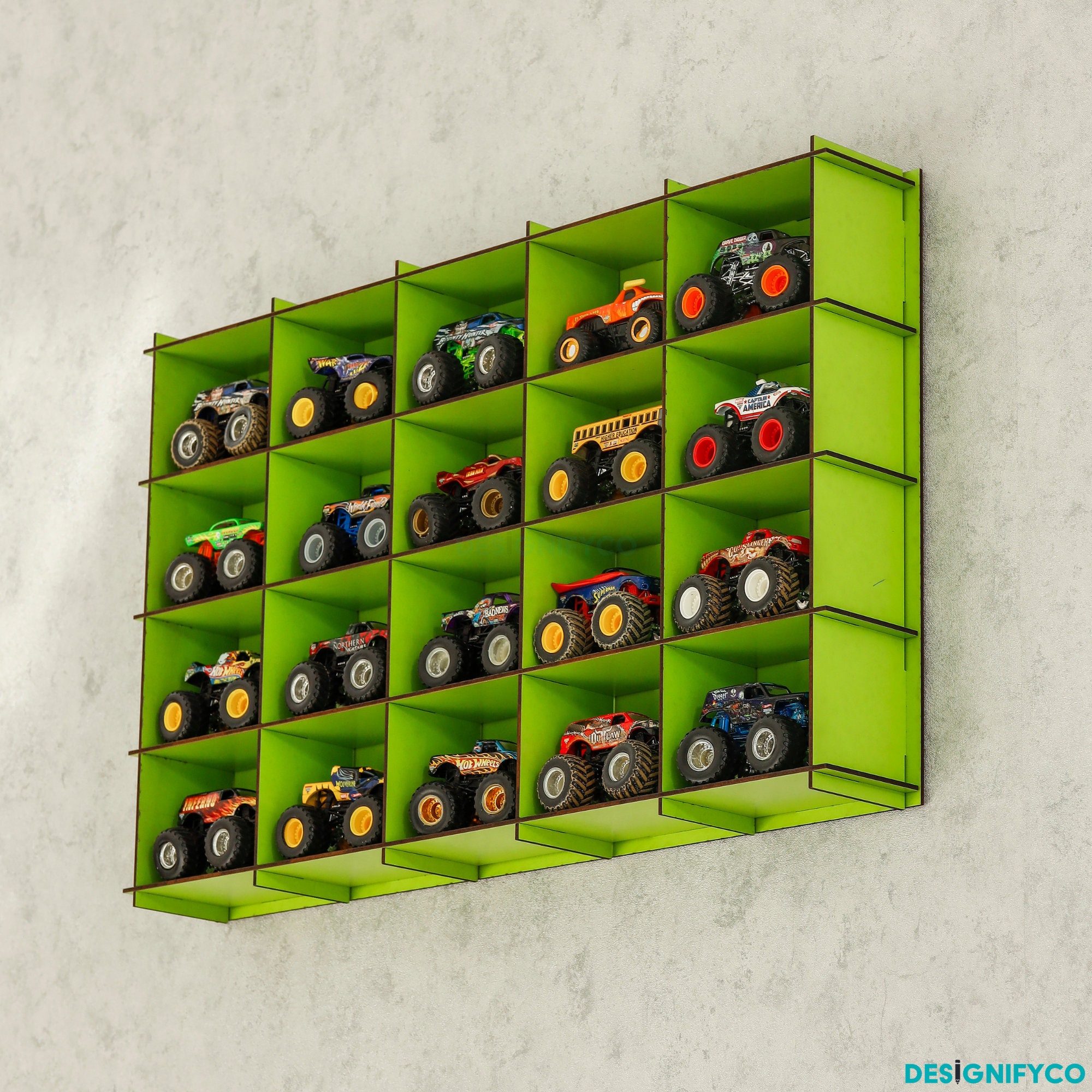 Green Monster Car Display Casemonster Truck Cabinetmonster - Etsy