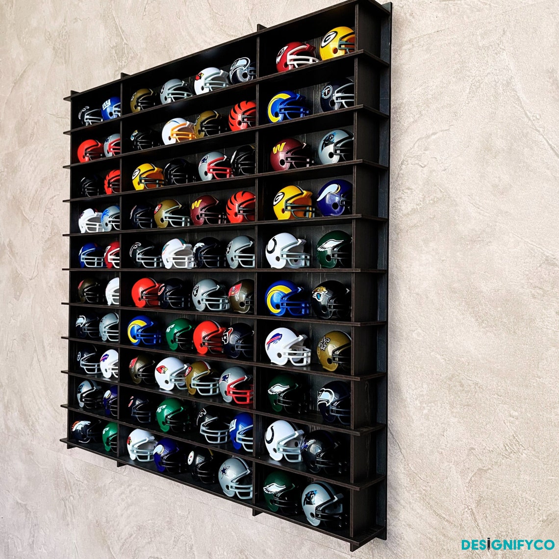 Old Black Football Helmets Display Case,hockey Memorabilia Organizer ...