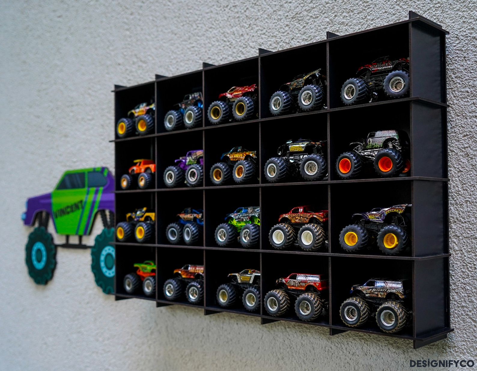 Custom Monster Truck Display,monster Truck Storage,monster Truck Shelf ...