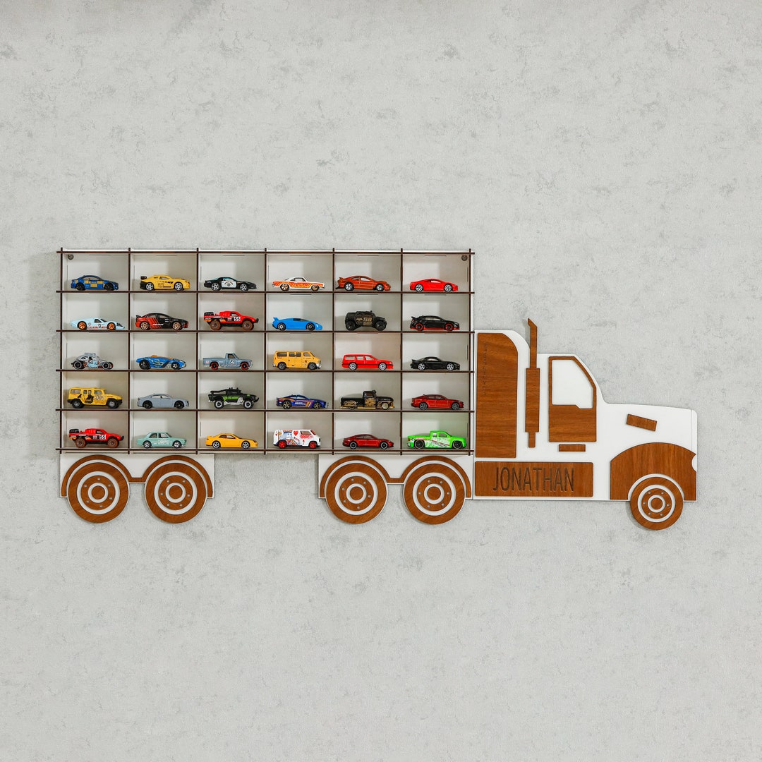 Personalized Toy Car Display Case Truck | Car Display Case Truck ...