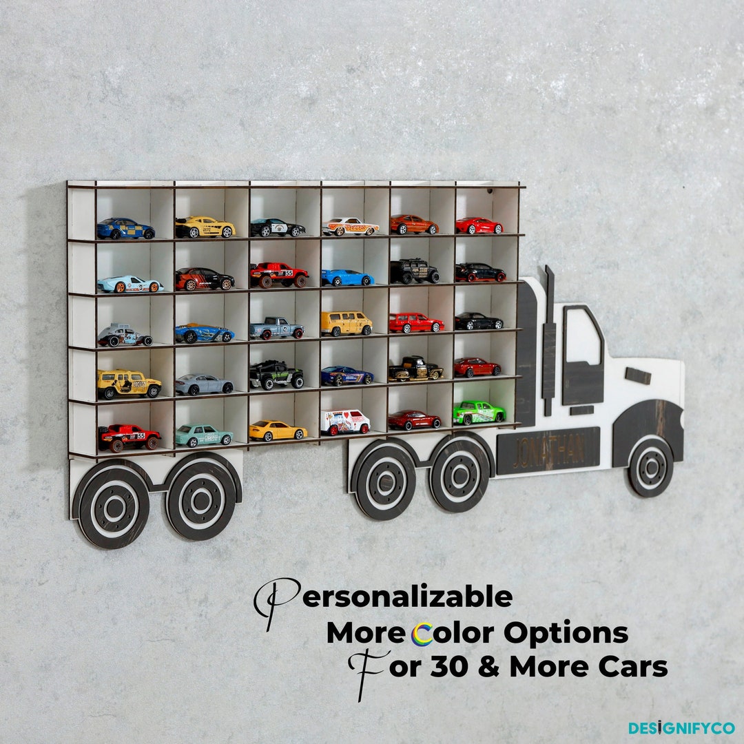 Old Black Personalized Toy Car Display Shelves|car Display Case Truck ...