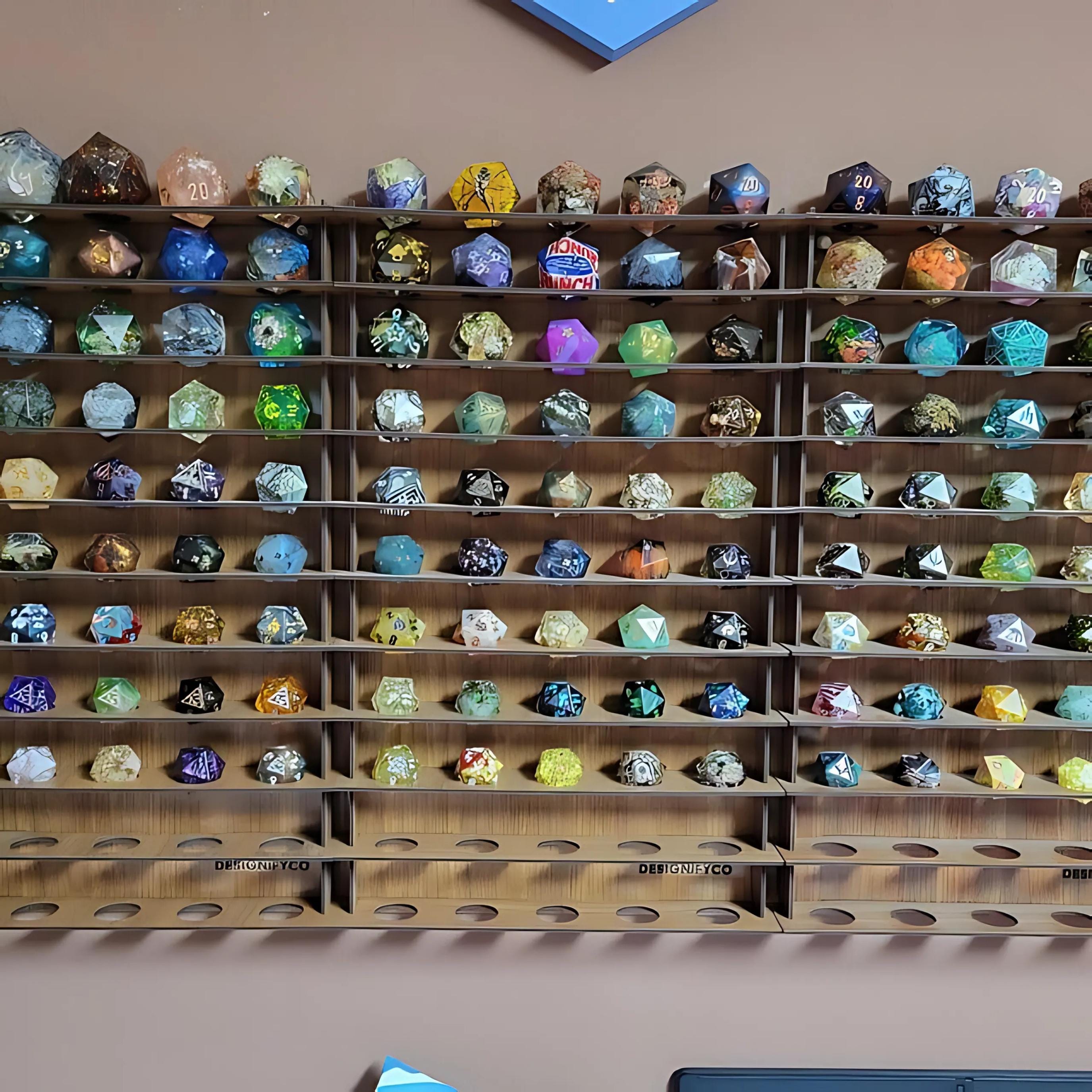 D20 Dice Display Case - Multi Color Options, D20 Stand & Holder for ...
