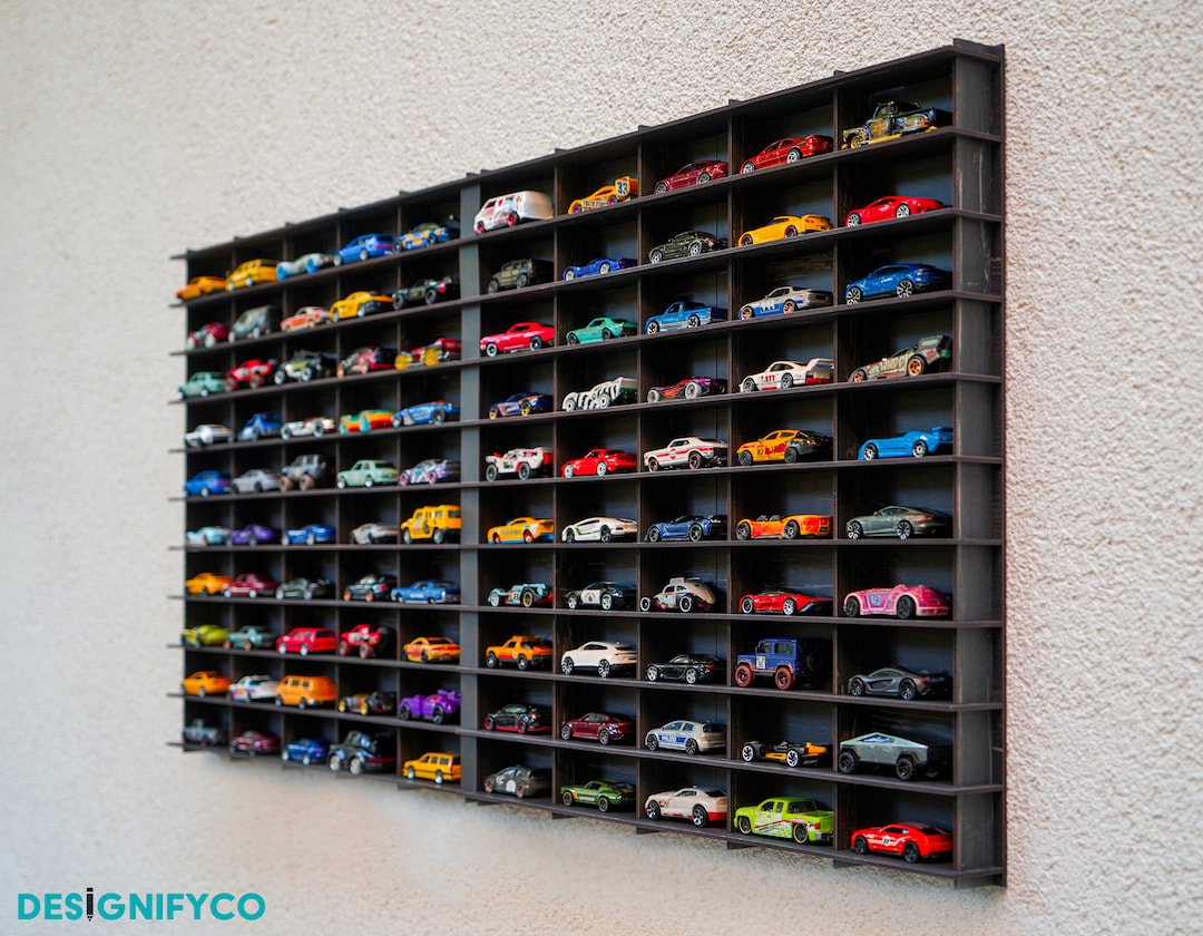 Old Black Toy Car Display Case for 100cars|diecast Car Storage|toy Car ...