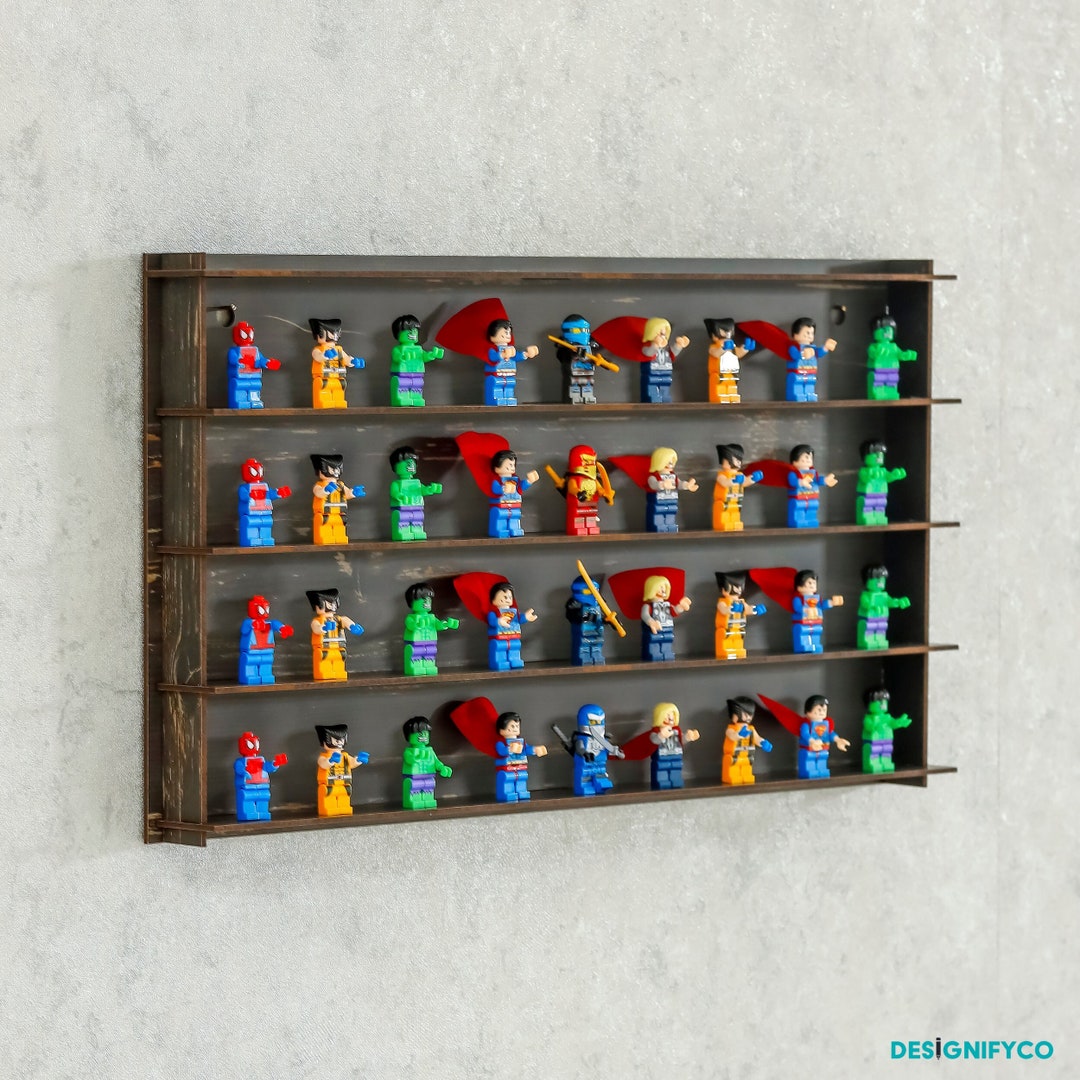 Old Black Minifigure Display Case Shelves,minifigure Display Case ...