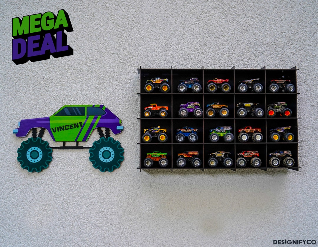 Custom Monster Truck Display,monster Truck Storage,monster Truck Shelf ...