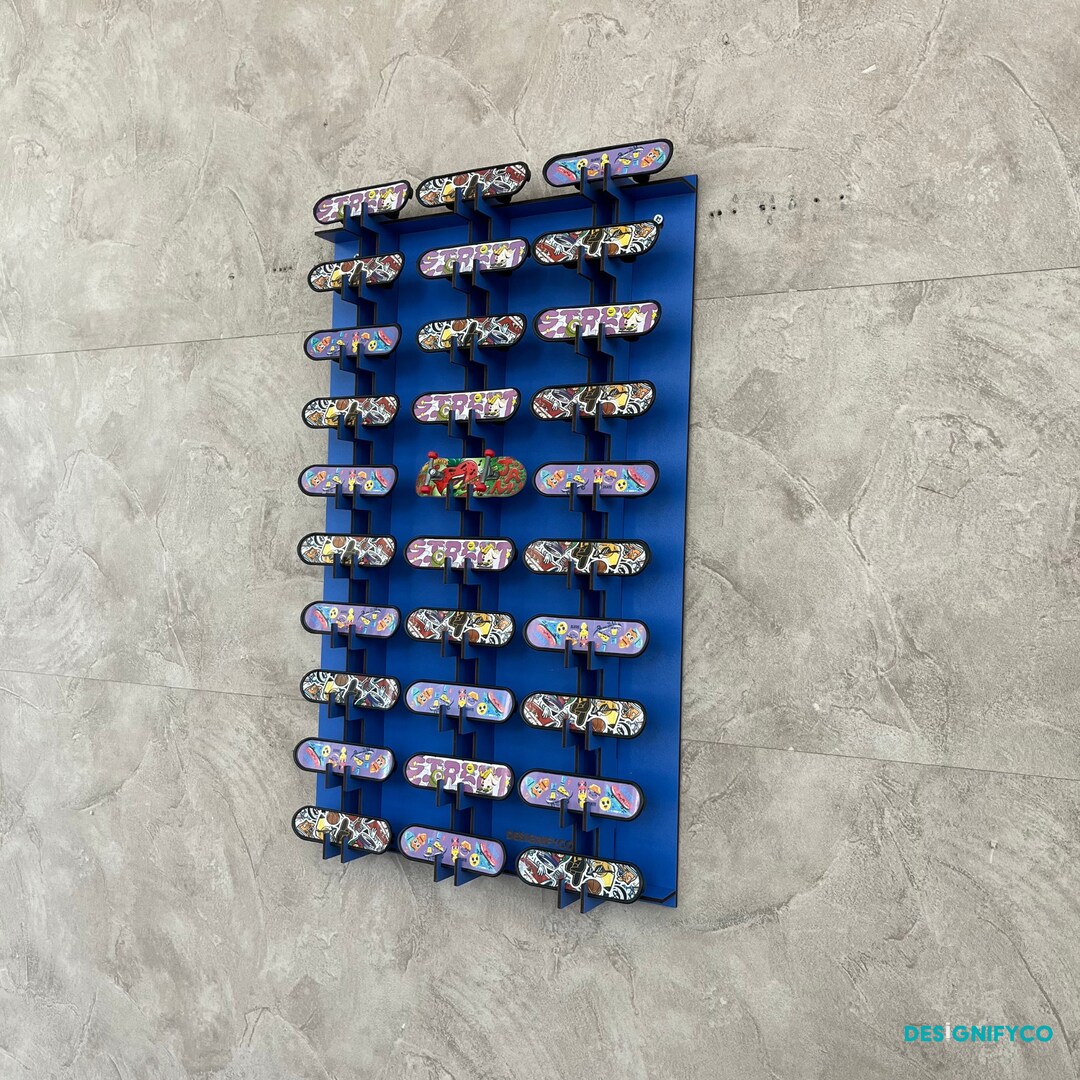 BEST Seller,fingerboard Display Case Wall Mounted With Color Options ...
