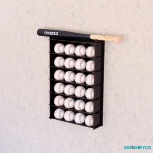 10 Color Options Baseball Cabinet Holder Rack,baseball Display Stand ...