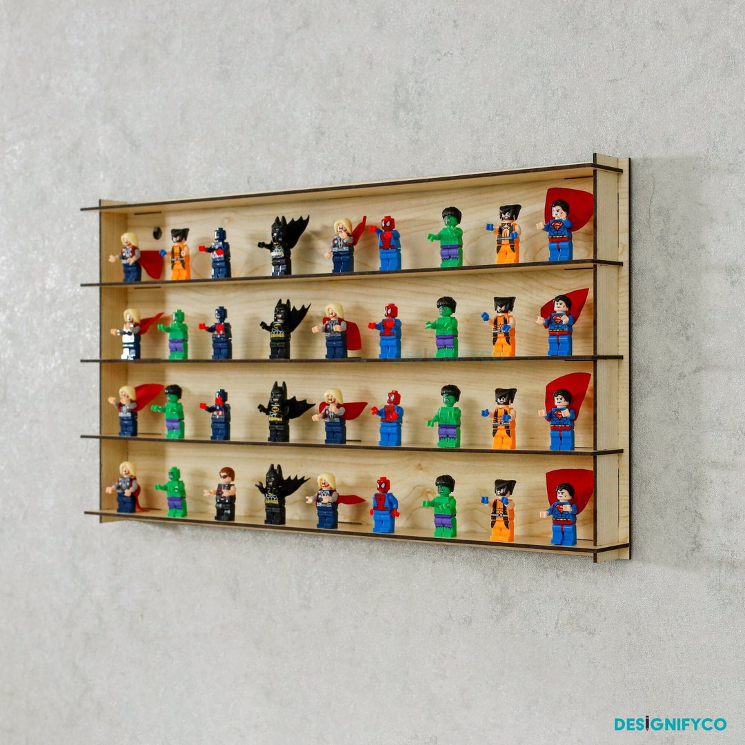 Maple 50 Minifigure Display Case,minifigure Display Case Cabinet ...
