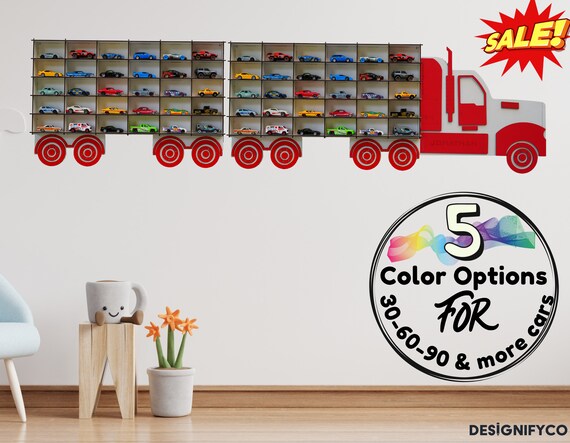 Red Toy Car Display Case Truck for 30/60/90/120/150 Cars Car - Etsy