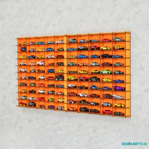 HW Display Case for 100cars | Diecast Car Storage | Toy Car Shelves |1: ...