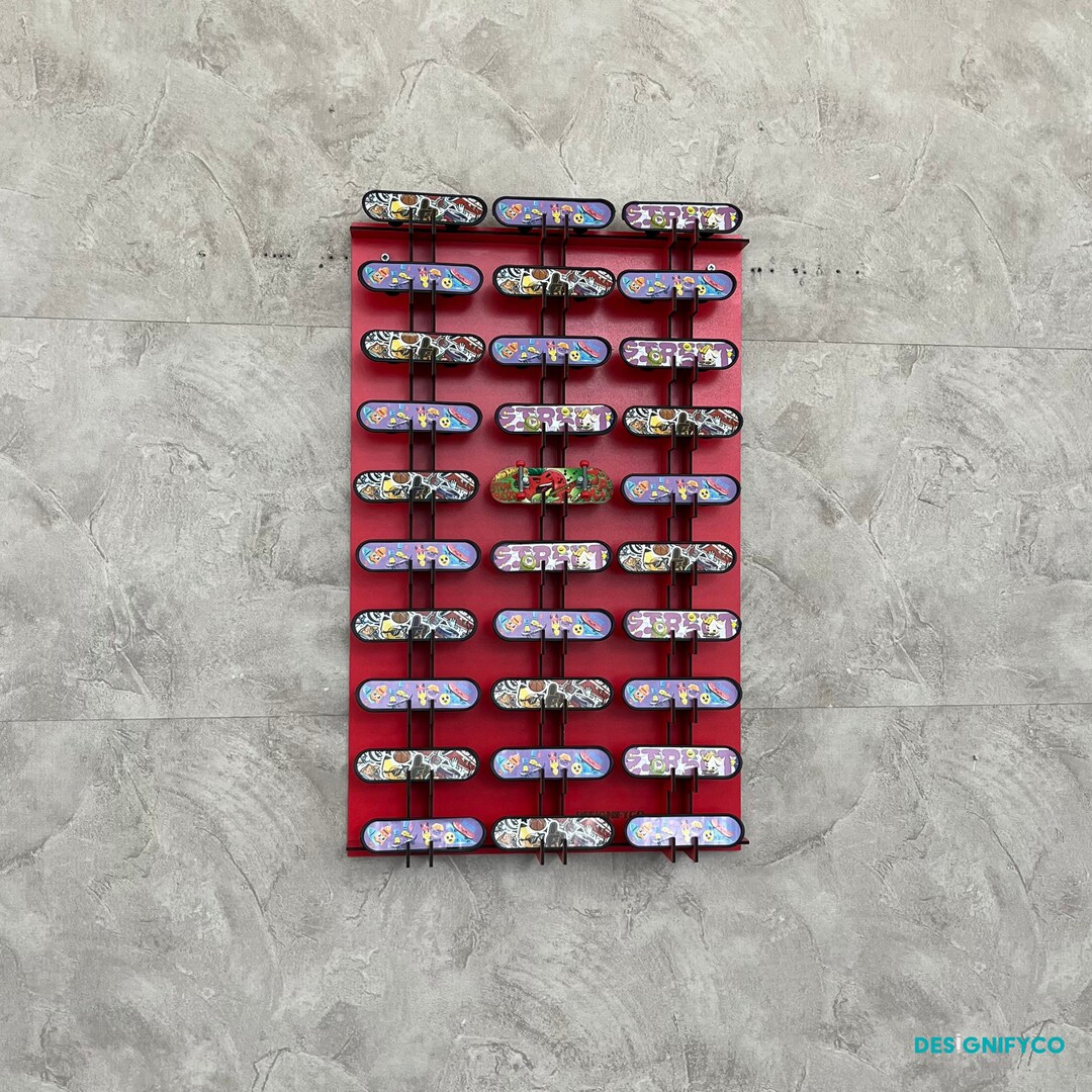 MEGA Deal,fingerboard Display Case Wall Mounted With Color Options ...