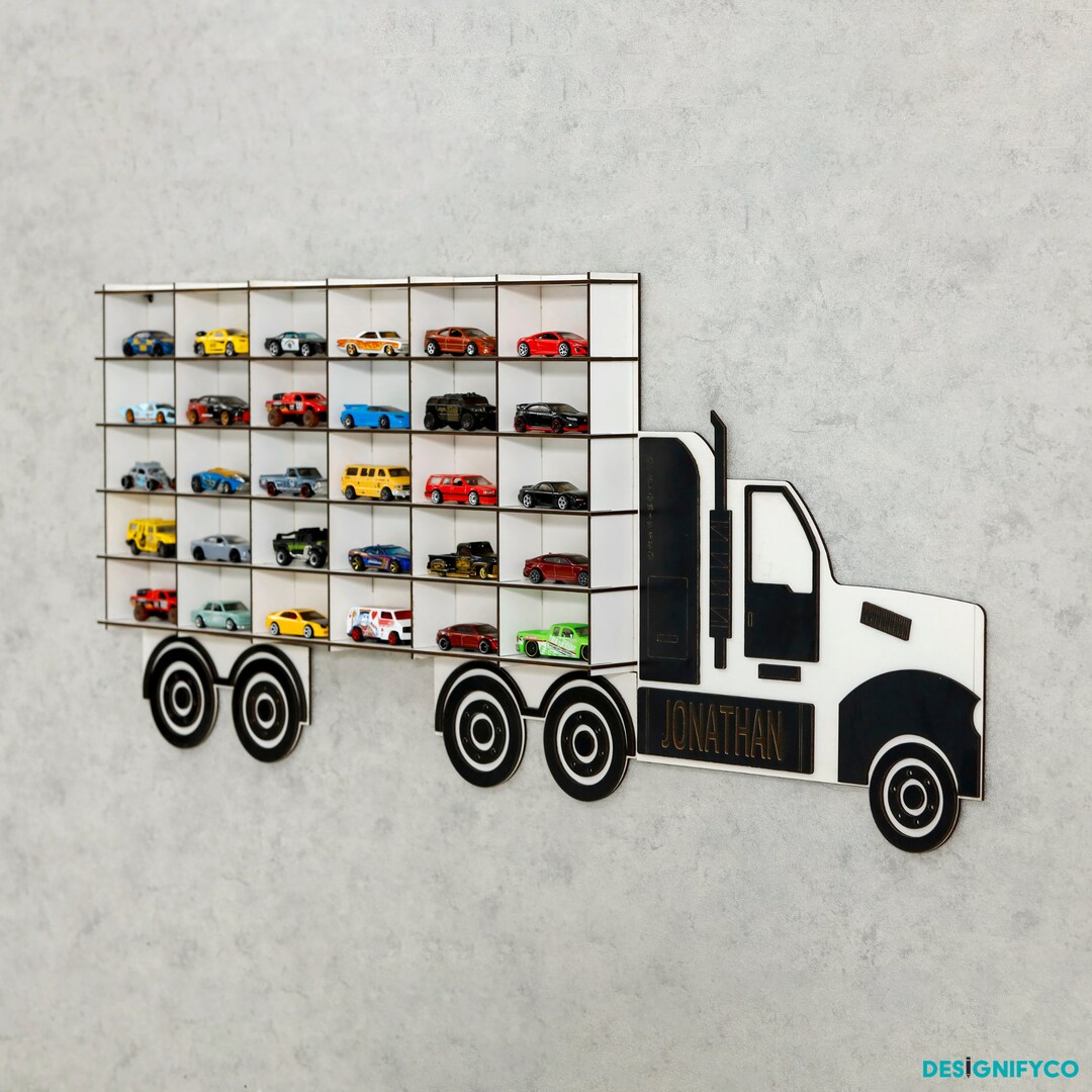 BLACK Toy Car Display Cabinet,wall Mounted Display,toy Car Display ...
