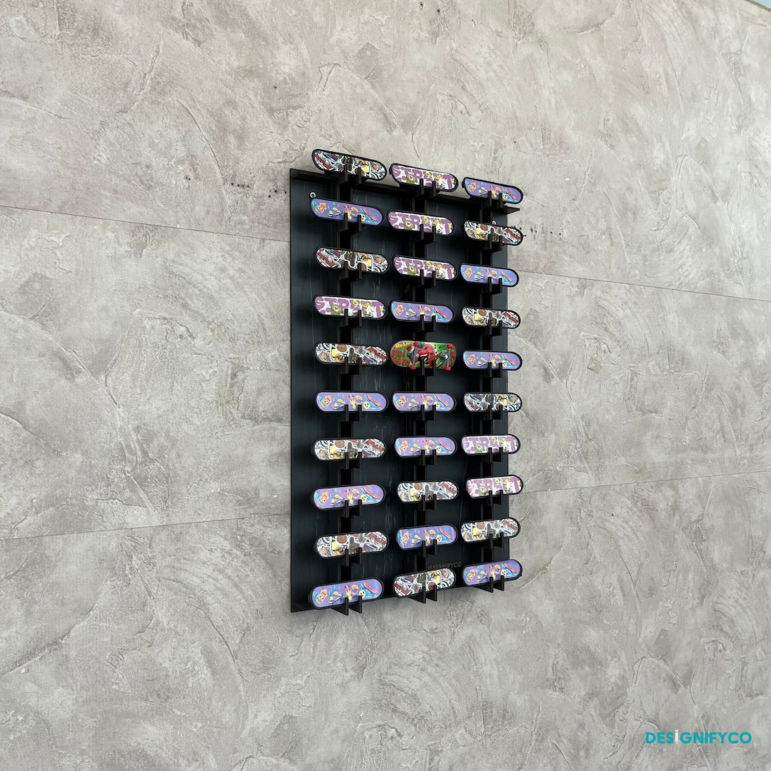 Big Sale,fingerboard Display Case Wall Mounted With Color Options ...