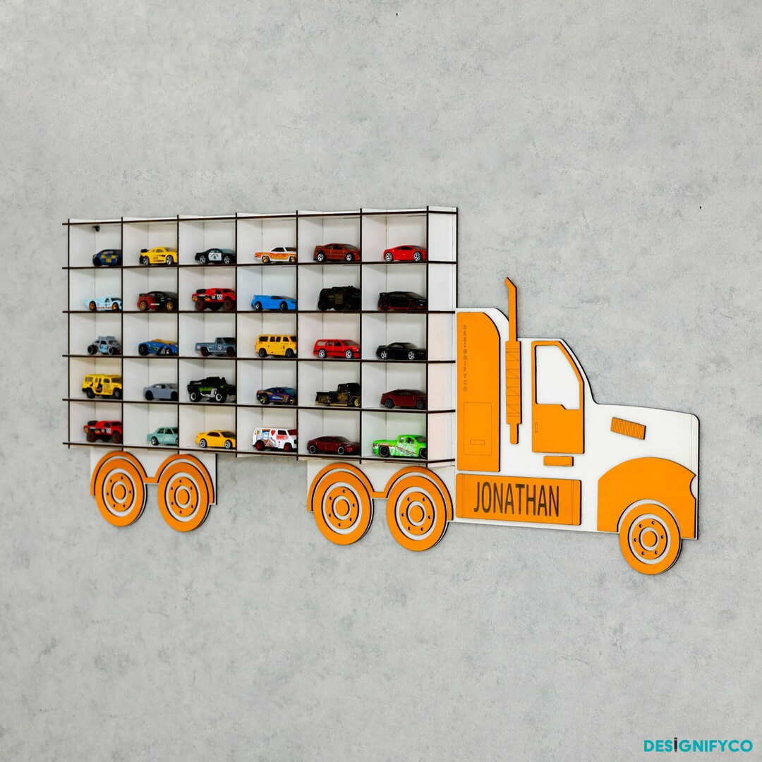 ORANGE Toy Car Display Shelves,wall Mounted Display,toy Car Display ...