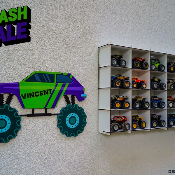 Monster Jam Truck Storage Shelf - Etsy