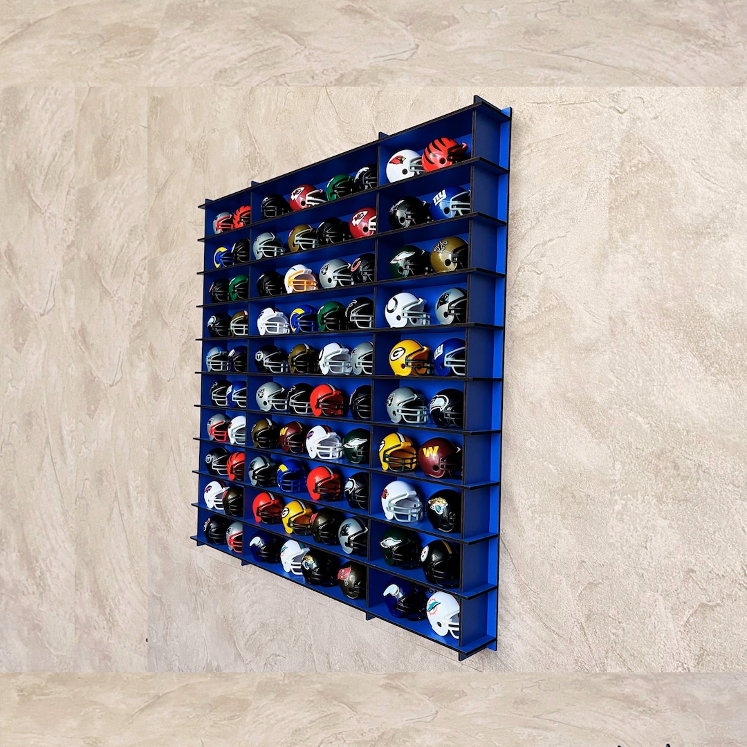80 Mini Helmets Display Shelf,hockey Memorabilia Organizer Rack ...