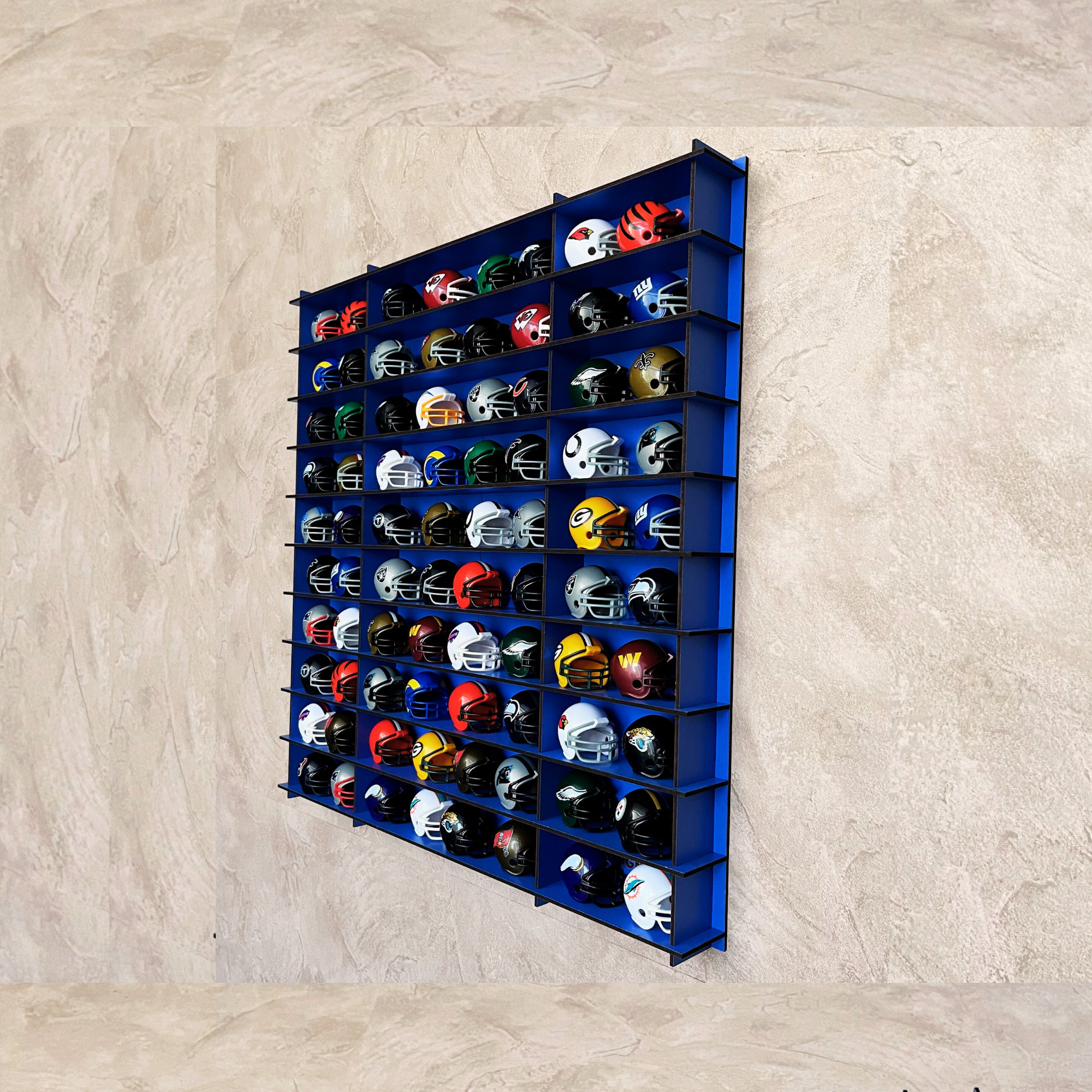 80 Mini Helmets Display Shelf,hockey Memorabilia Organizer Rack ...