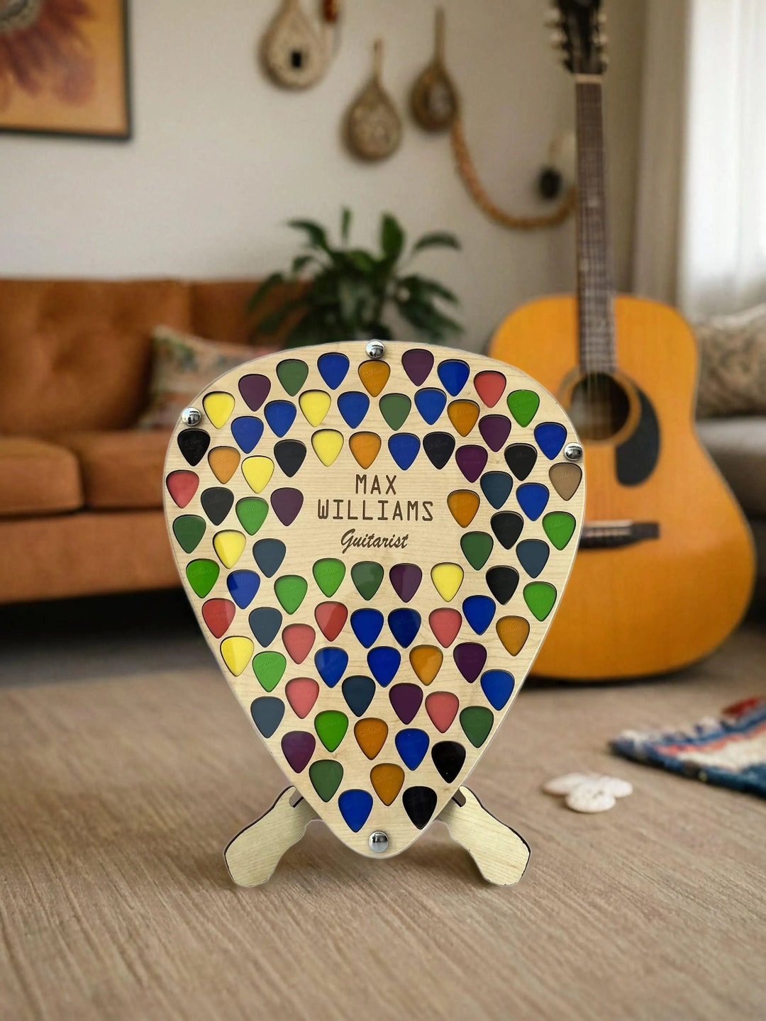 83 Guitar Pick Holder,guitar Pick Display Board,for Wall-mounting or ...