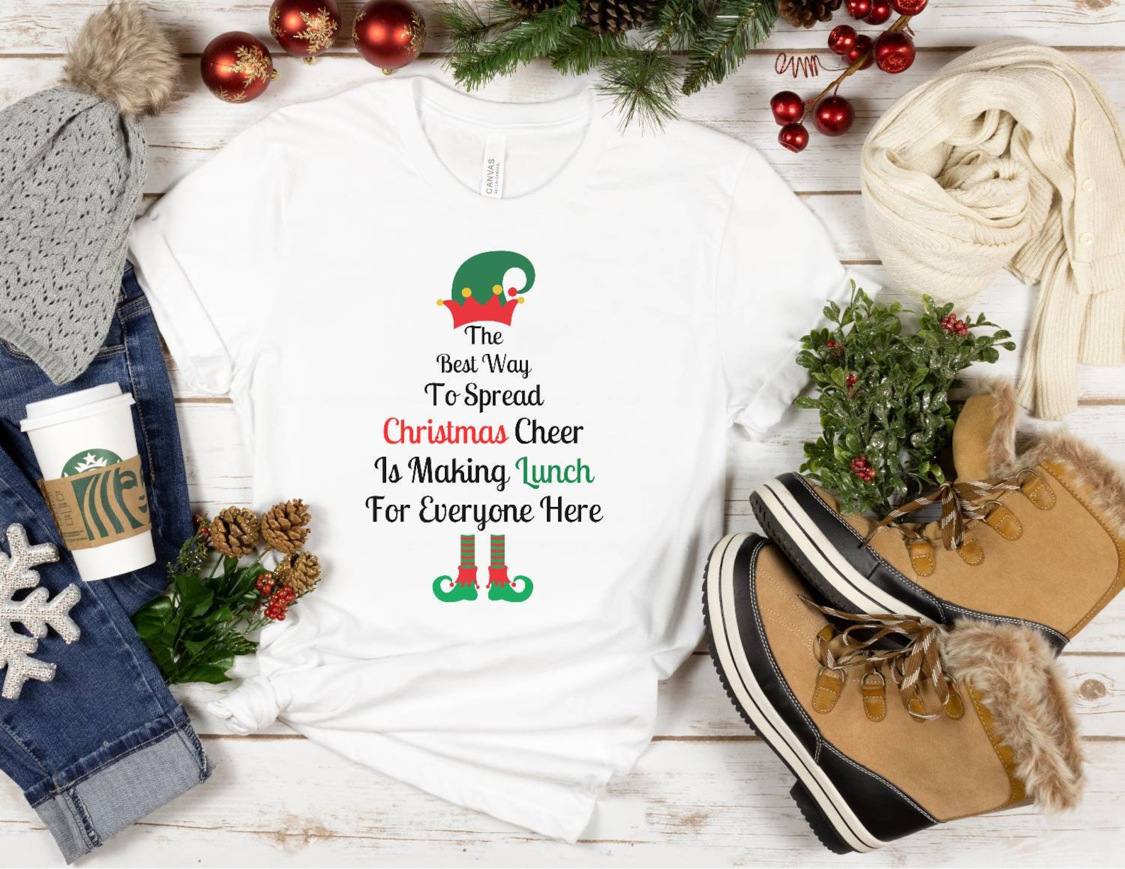 Christmas Lunch Lady Shirt, Cafeteria Worker Shirt, Gift for Cafeteria ...