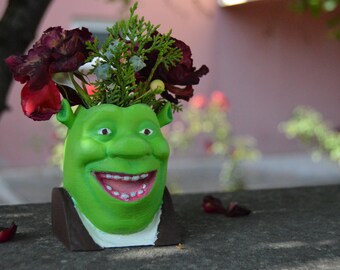Shrek Planter - Etsy Finland