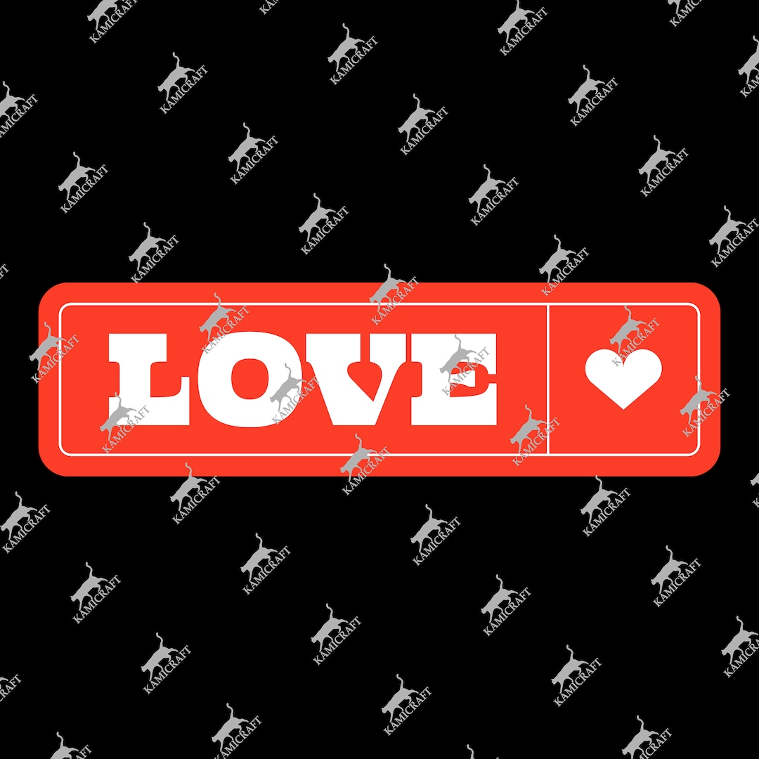 LOVE PNG & SVG No Background, Instant Download - Etsy