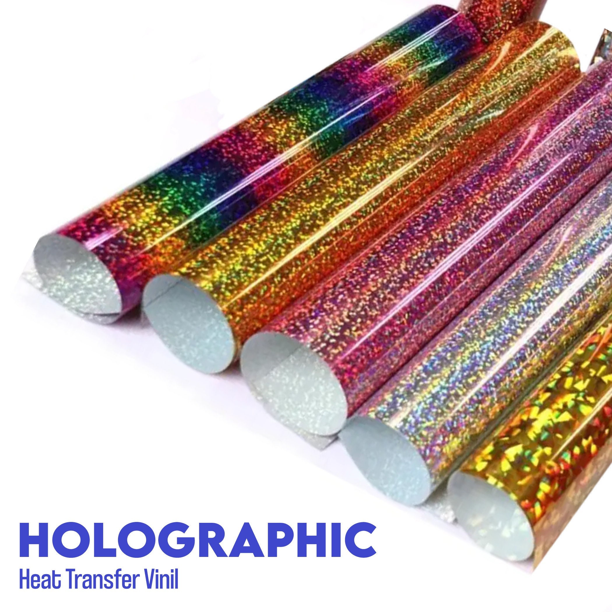Holographic HTV Heat Transfer Vinyl - Kamicrafts - Etsy