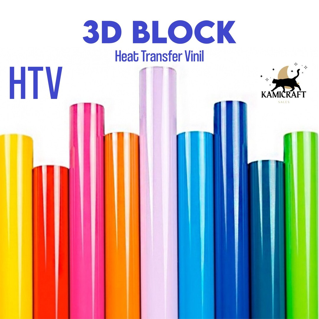 Block 3D Soft Foam Heat Transfer Vinyl - 3D HTV - Smooth 20x12 Inch ...