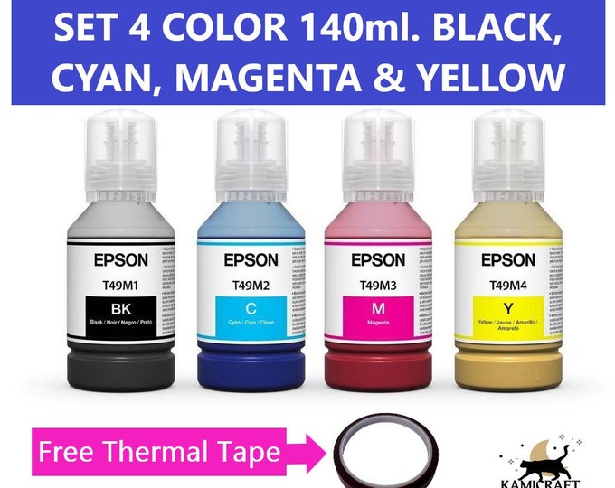 Epson XP-4100 CHIPLESS Sublimation Printer Bundle With Refillable ...