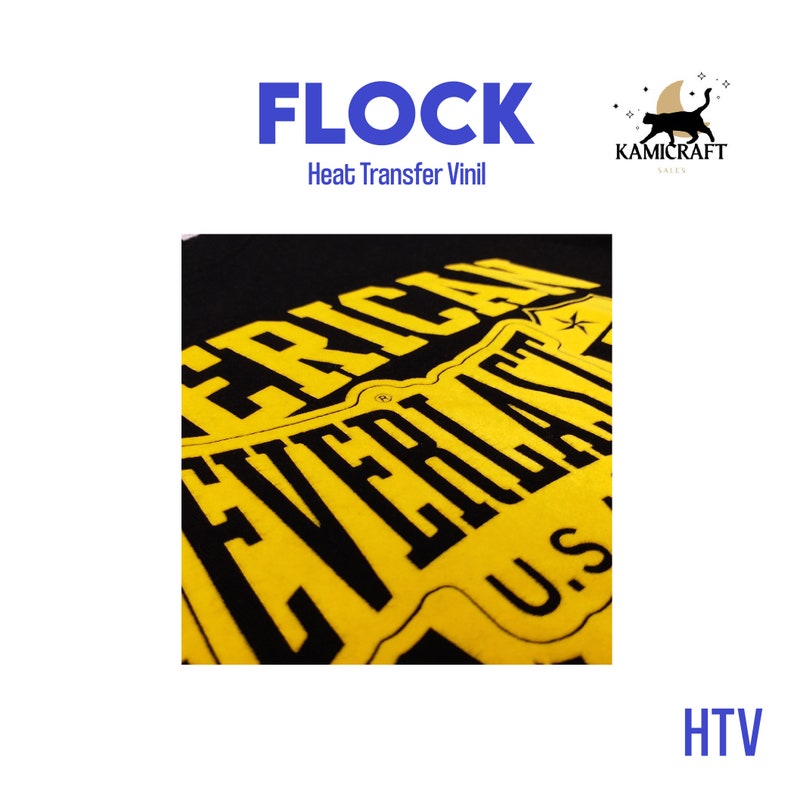 Soft Flock Heat Transfer Vinyl - Suede HTV Iron on Heat Transfer Vinyl ...