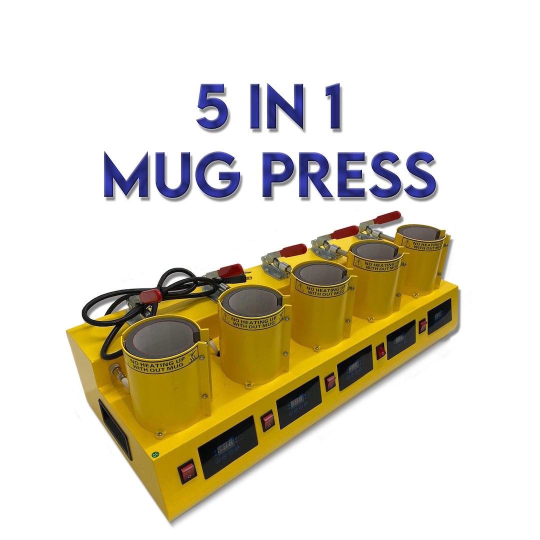 Mug Cup Heat Press Transfer Machine Digital 5 in 1 Kamicraft's - Etsy