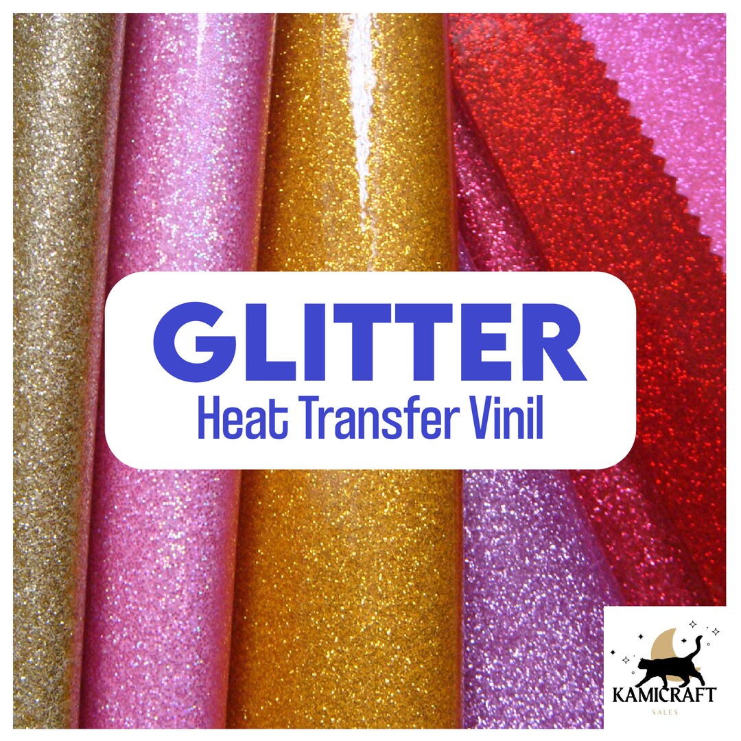 Glitter HTV Heat Transfer Vinyl 20" Wide Rolls- One Yard (36 Inches ...