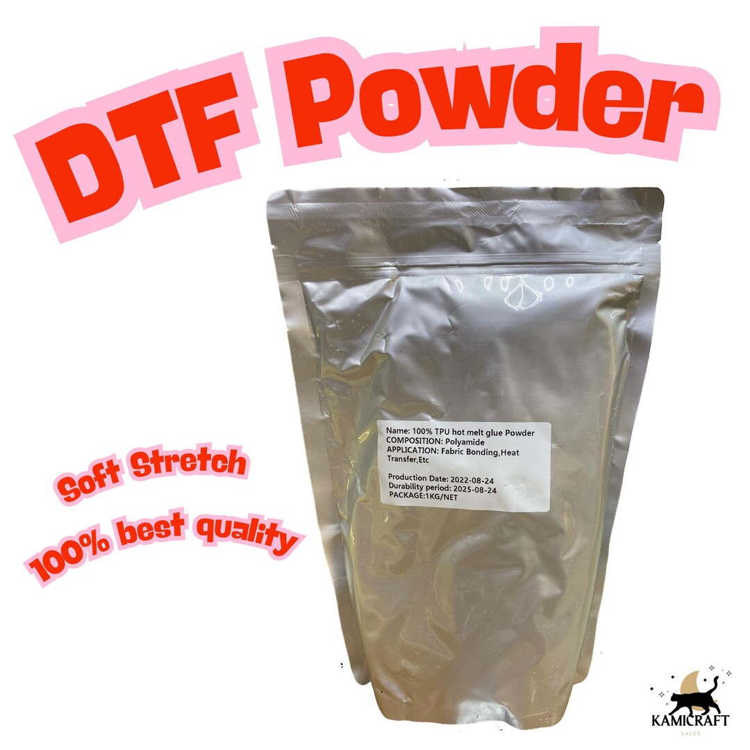 DTF Powder for Sublimation Printer 2.2lb Adhesive White TPU Film Ink ...