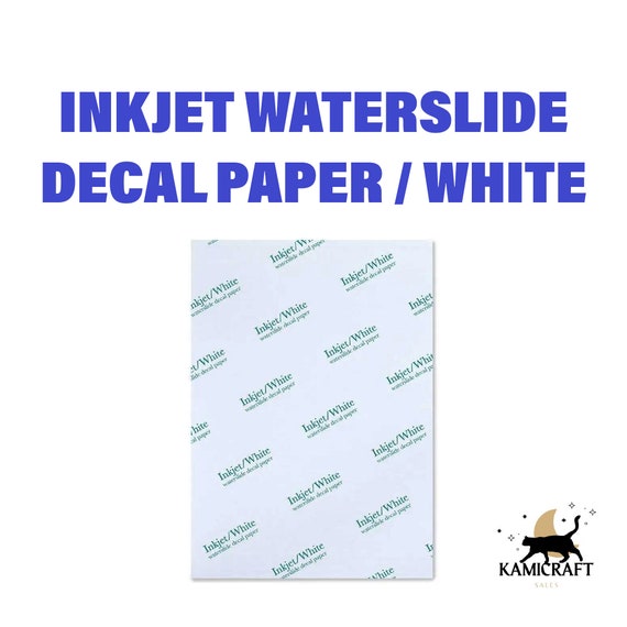 WATERSLIDE DECAL PAPER White and Clear for Inkjet and Laser - Etsy