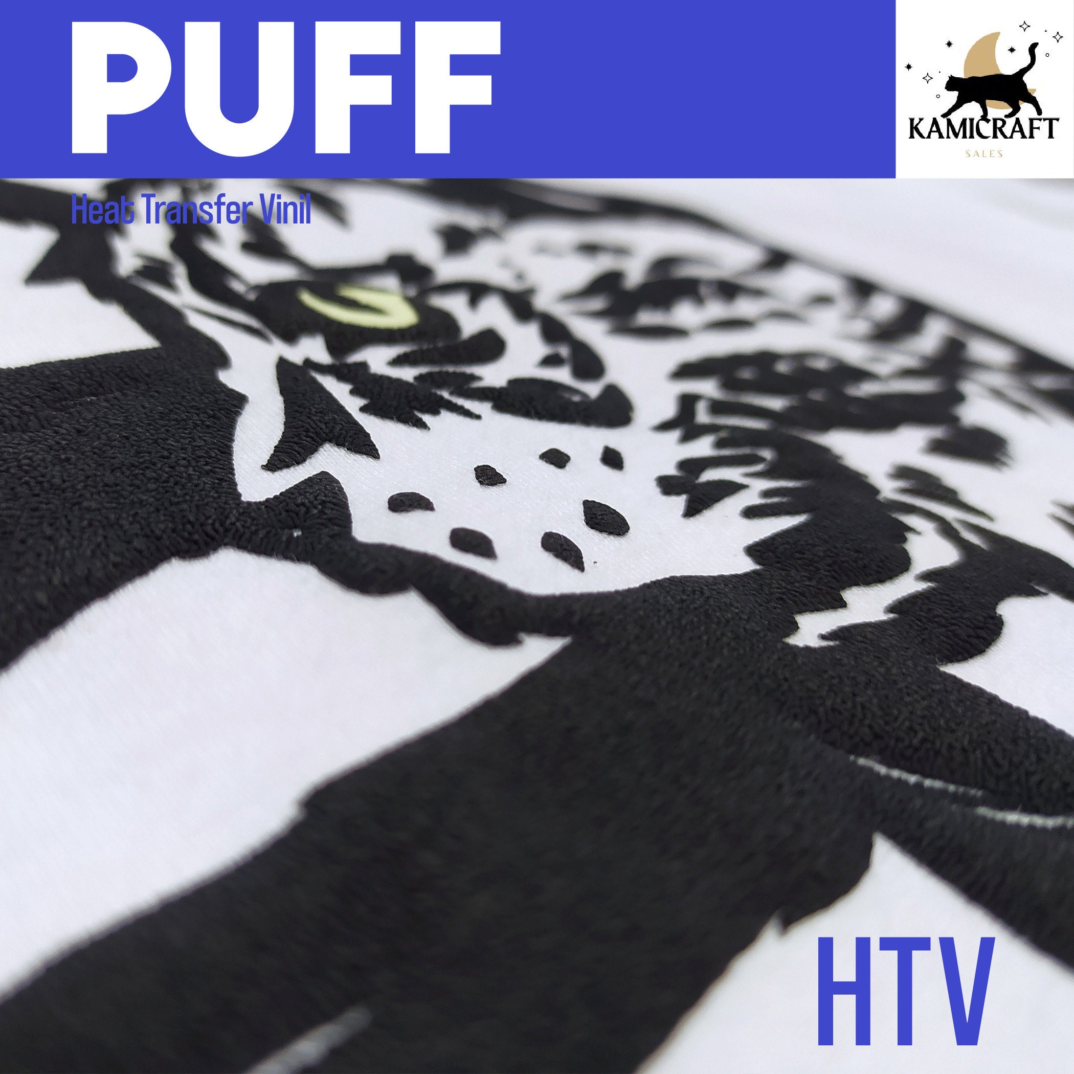 3D Puff - Foam Vinyl, HTV, 10x12 Rough Cut Puff HTV, Puff Vinyl, 10x12 ...