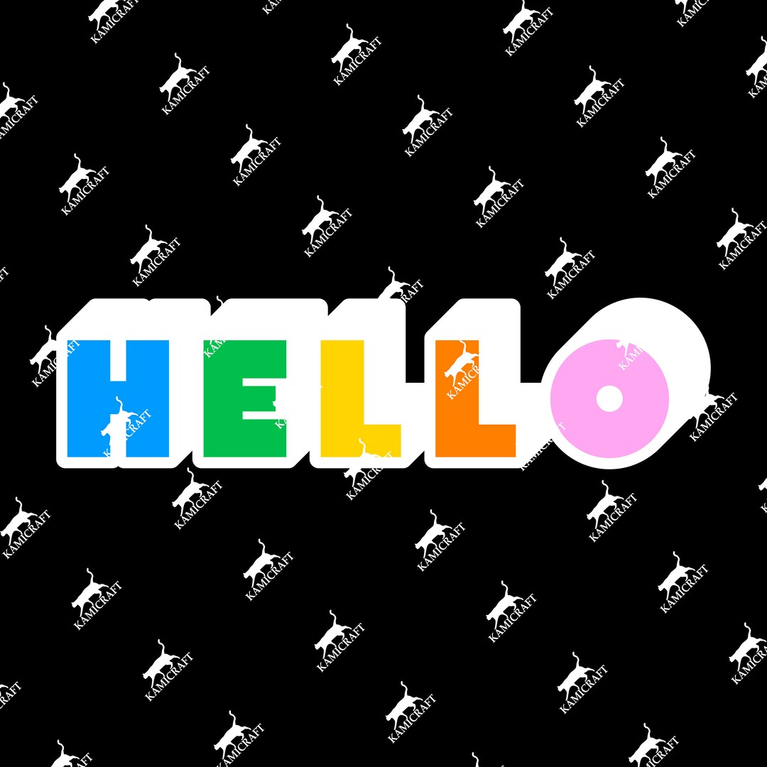 HELLO PNG & SVG No Background, Instant Download - Etsy