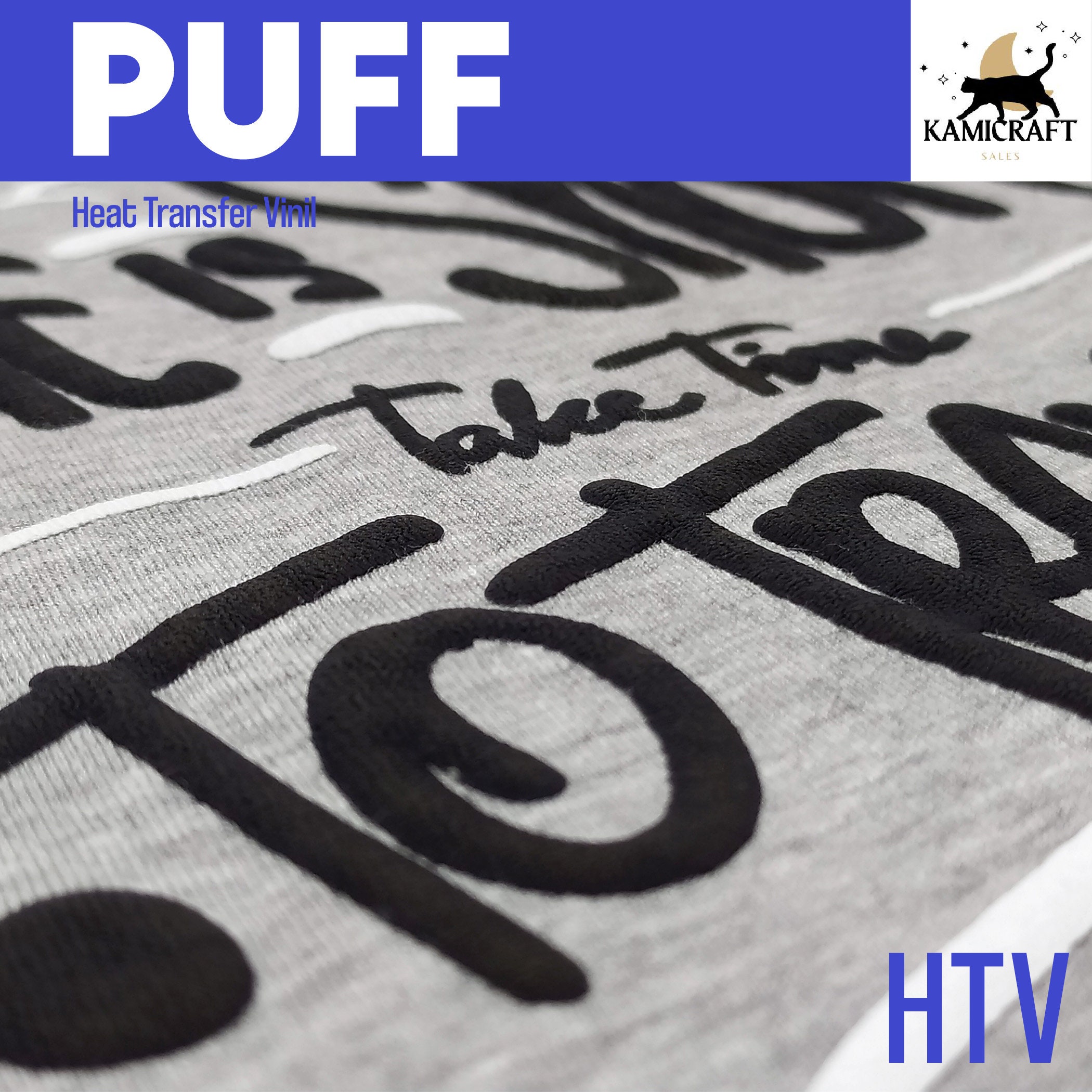 3D Puff - Foam Vinyl, HTV, 10x12 Rough Cut Puff HTV, Puff Vinyl, 10x12 ...