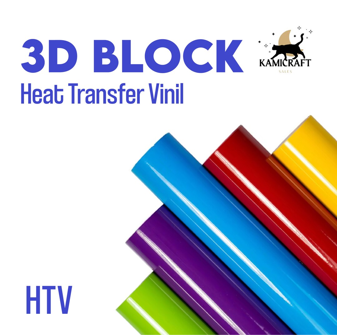 20"x 5yd / 1-roll / Block 3D / Heat Transfer Vinyl - HTV - Etsy