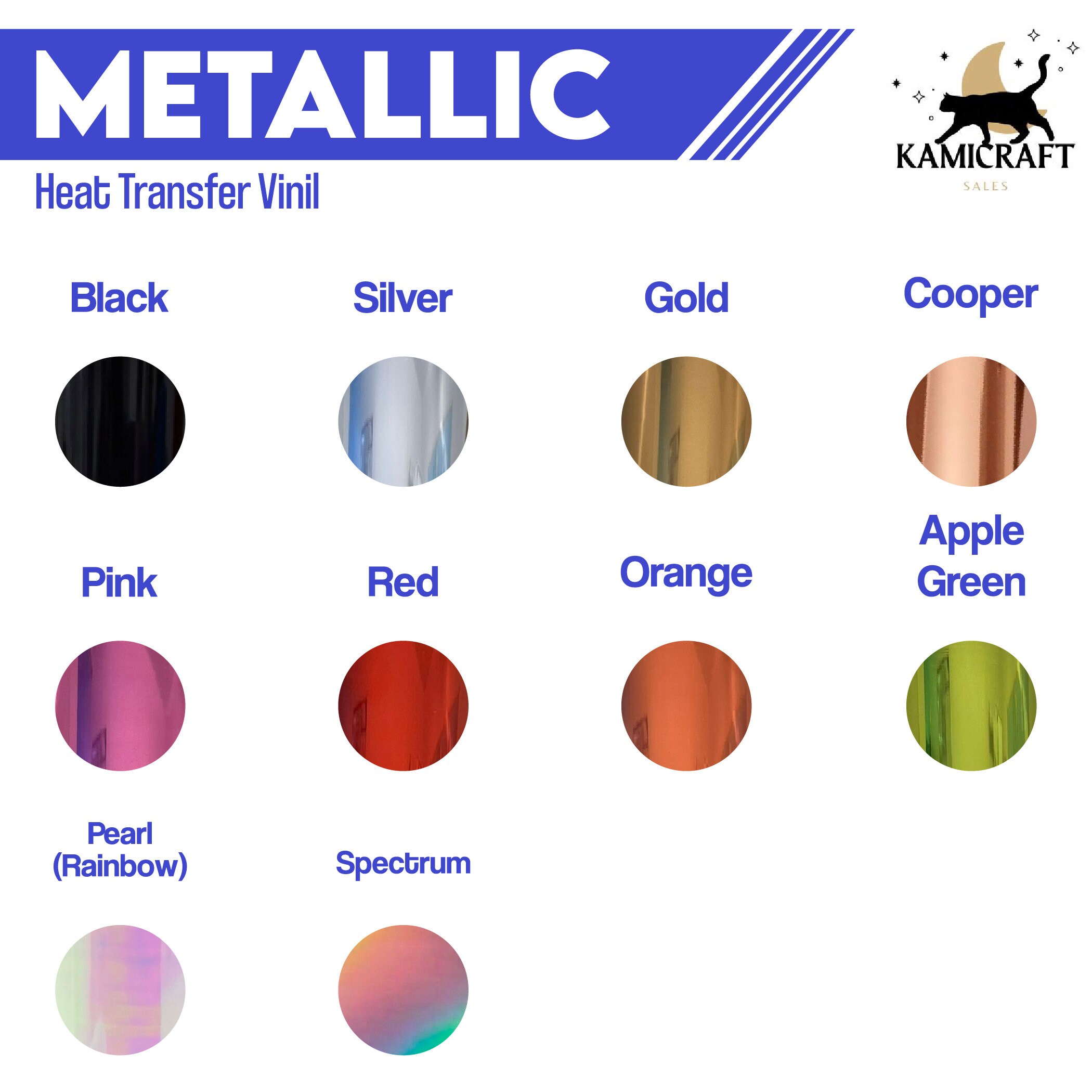 Metallic Heat Transfer Vinyl Sheets, Mirror HTV - Etsy