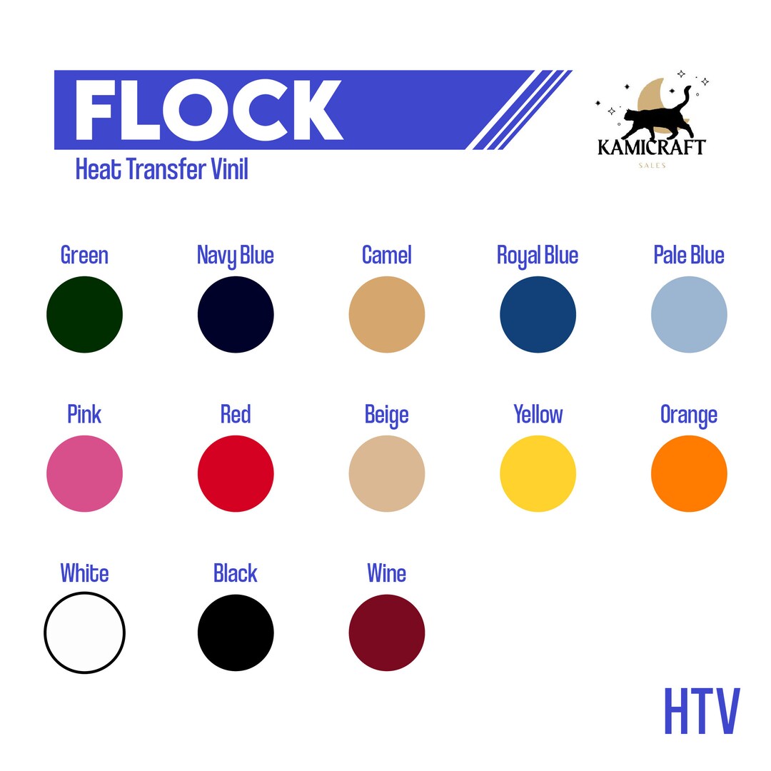 Soft Flock Heat Transfer Vinyl - Suede HTV Iron on Heat Transfer Vinyl ...