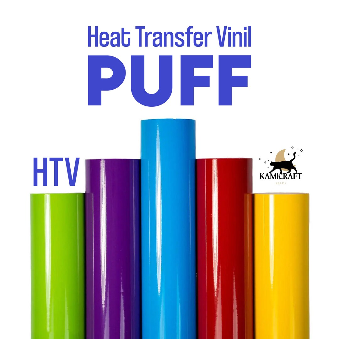 HTV 3D Puff - Foam Heat Transfer Vinyl 20" Width Roll Heat Press / Iron ...