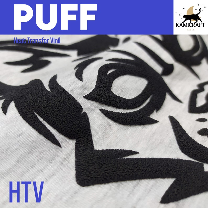 3D Puff Foam Vinyl HTV 10x12 Rough Cut Puff HTV Puff - Etsy Denmark