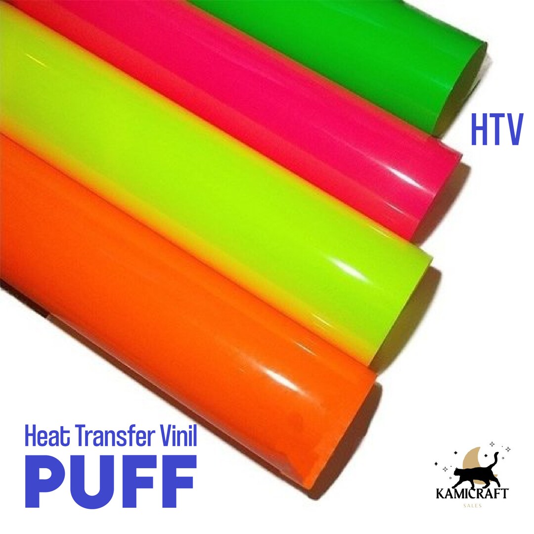 HTV Heat Transfer Vinyl 3D Iron on Puff - Foam 3D Sheet 20"x10 ...