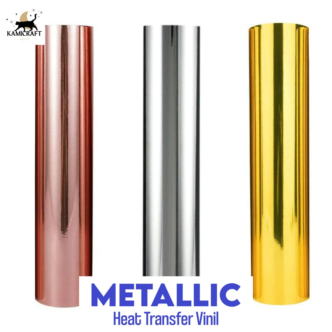 Metallic Mirror HT HTV Metallic Cricut Heat Transfer Metallic Vinyl HTV ...