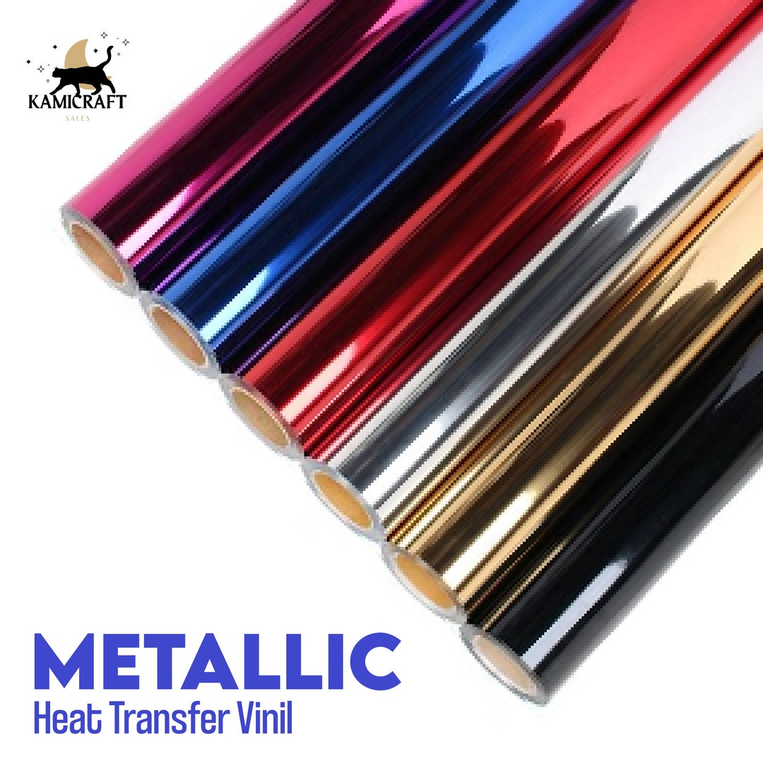 Metallic Mirror HT HTV Heat Transfer Vinyl SHEETS Kamicrafts - Etsy