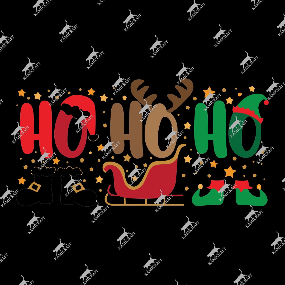 Ho Ho Ho PNG & SVG No Background, Instant Download - Etsy